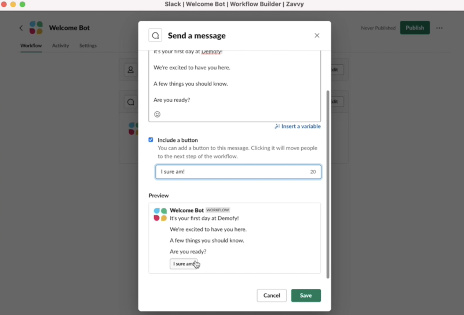 Onboarding via Slack: How To Get The Most Out Of Smart Workflows | Zavvy