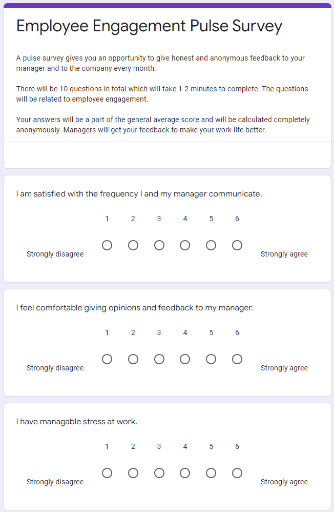55 ions For Your Employee Feedback Survey Free Template Zavvy