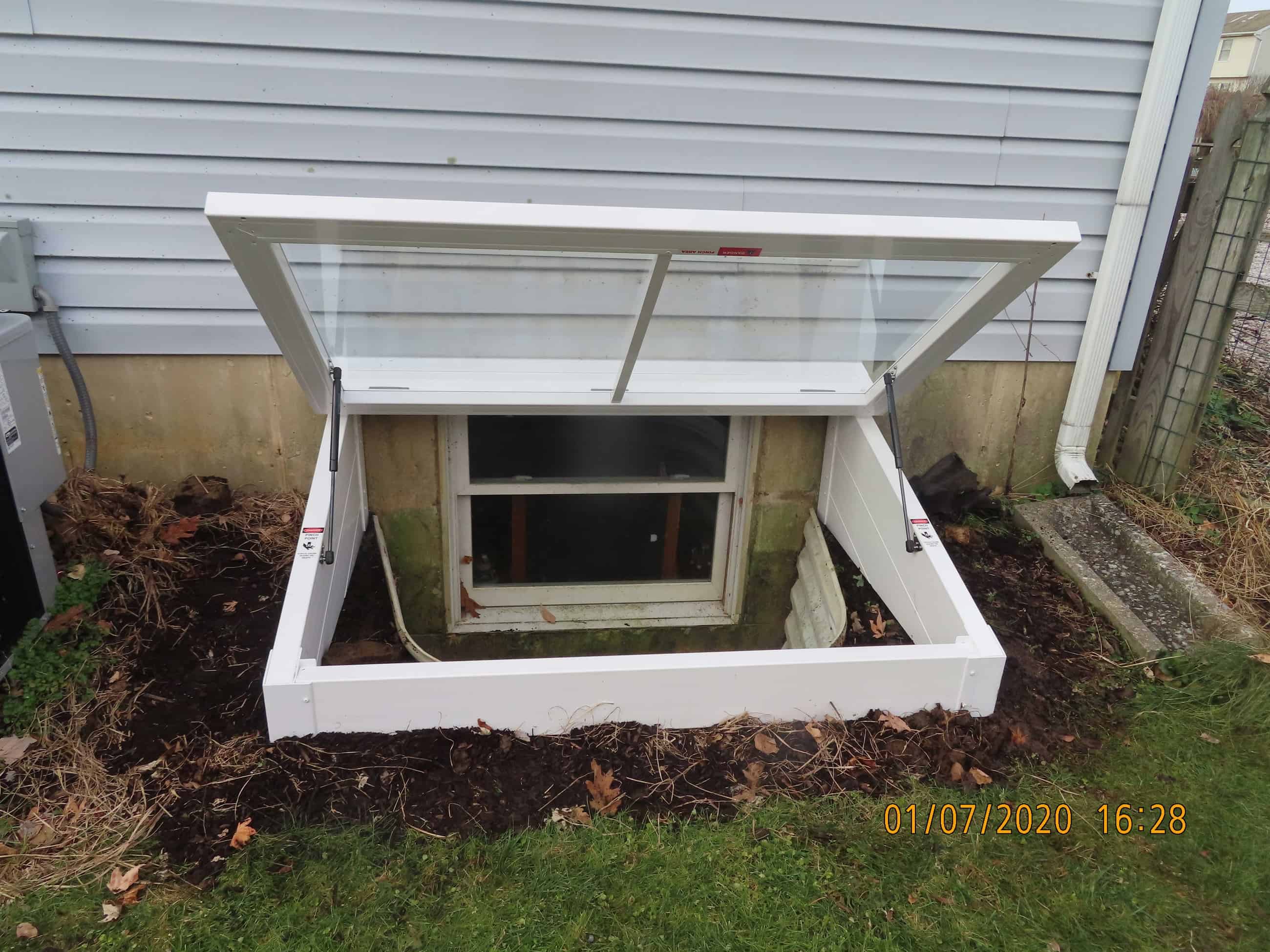 Vinyl Window Wells basement window well covers