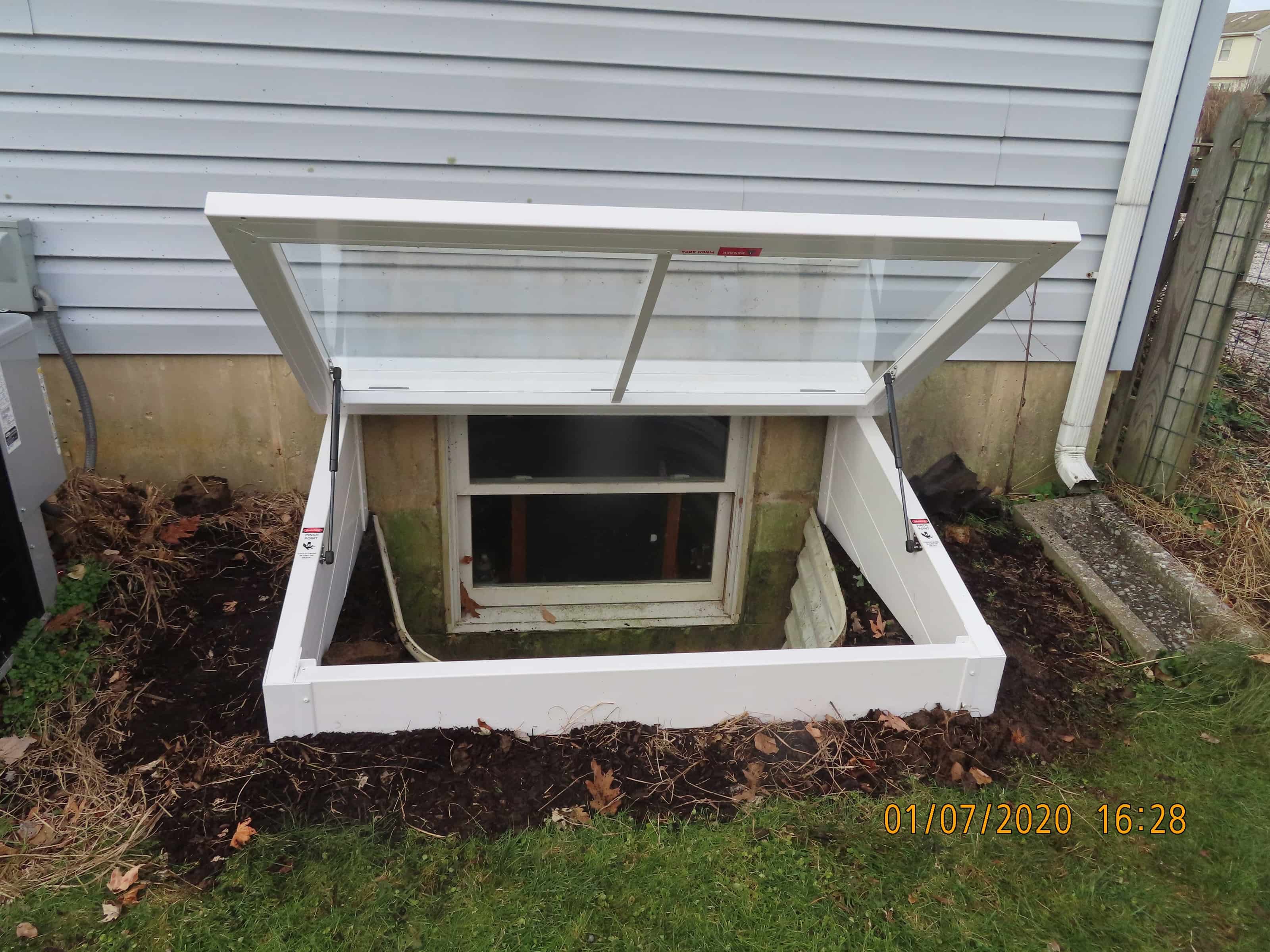 Vinyl Window Wells basement window well covers
