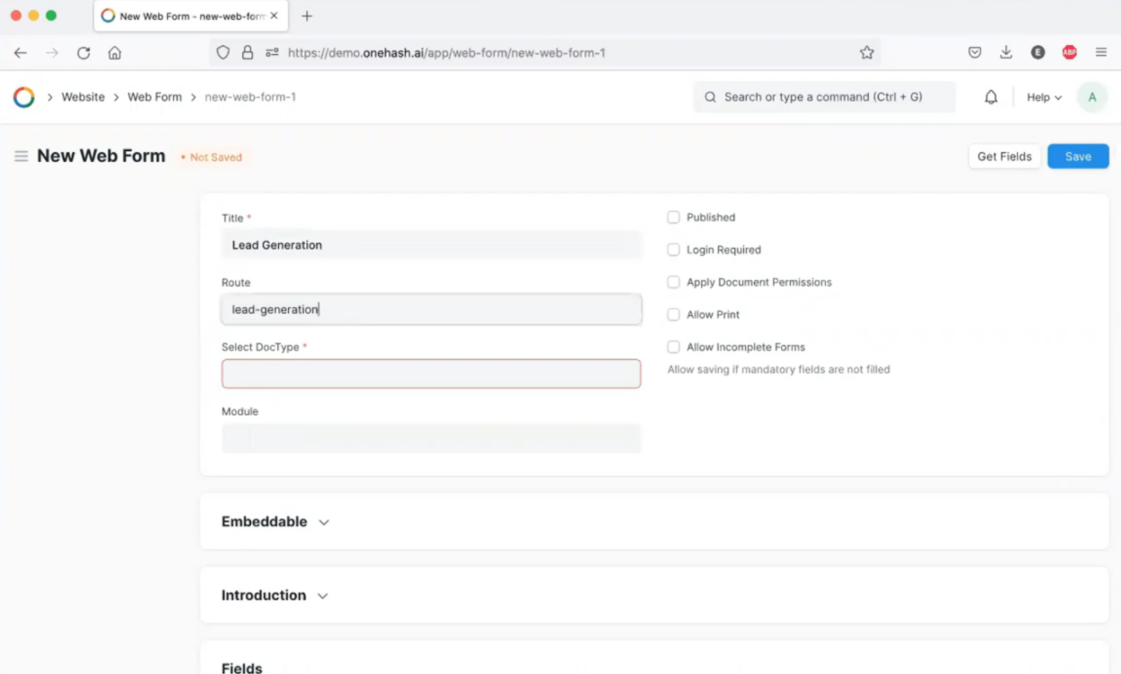 How To Generate Leads From Facebook Through Webform Using OneCRM | OneHash