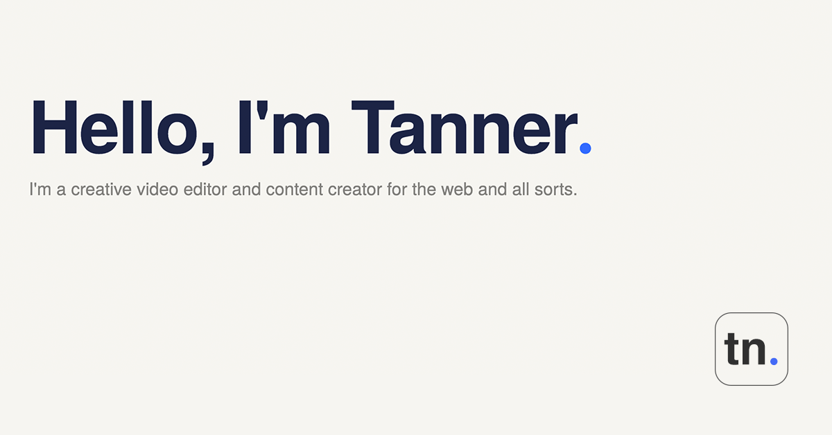 Tanner Nau | Portfolio