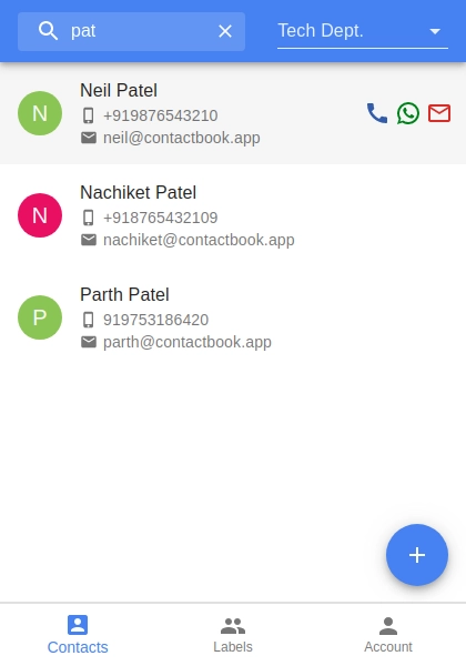 Share Google Contacts with ContactBook Chrome Extension - ContactBook
