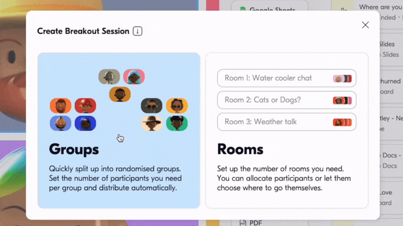 Butter Breakouts | Easy virtual breakout rooms & groups