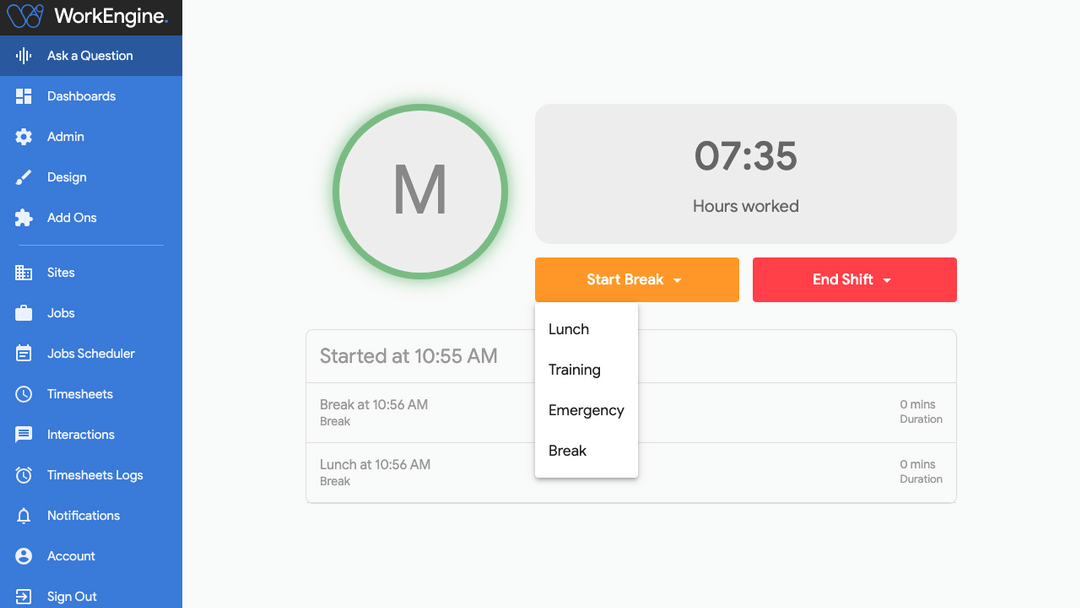 WorkEngine - Features | Insiris