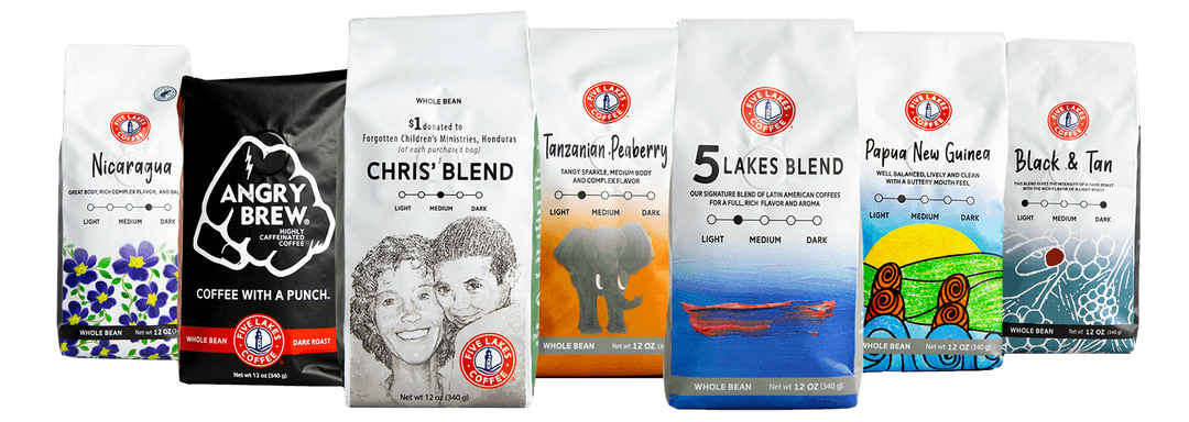 Five Lakes Coffee: Premium Roasts, Custom Blends & Club Discounts