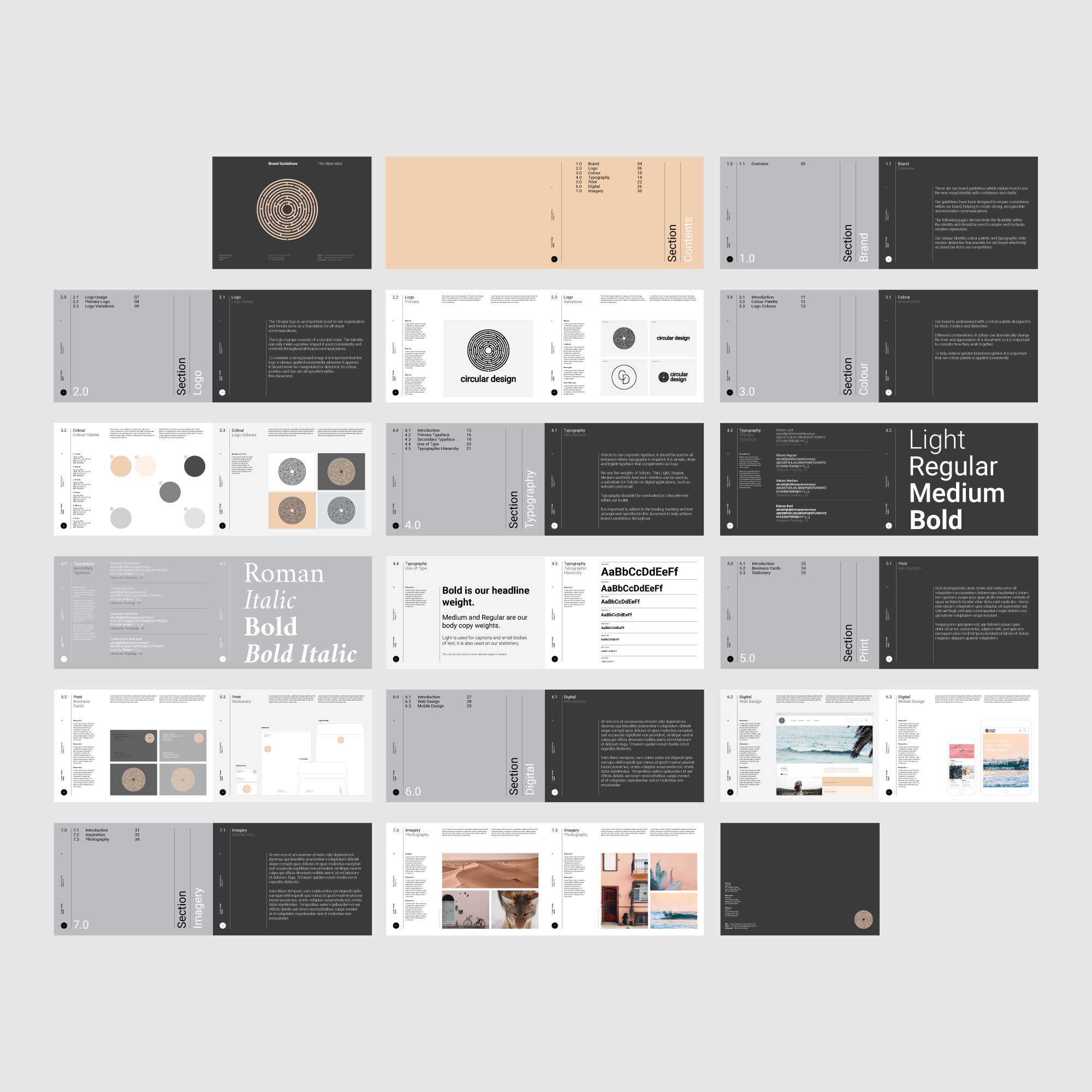 Minimalist Brand Guidelines - Landscape — Made by Circular — Adobe ...