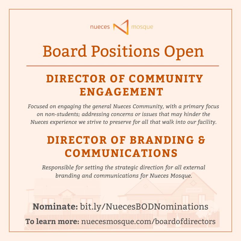 Nueces Mosque | What Starts Here Changes the Ummah