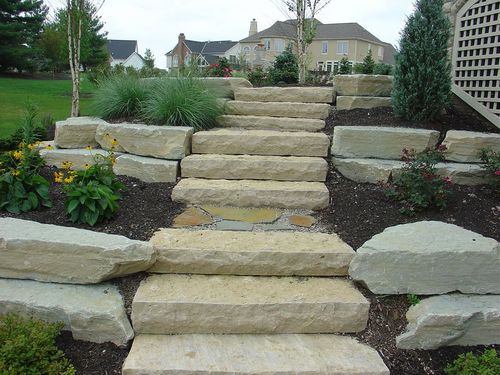 Natural Stone Steps & Treads in Ohio | Stone Center