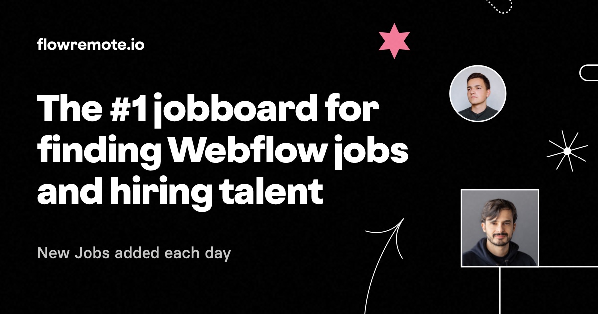 Find Your Next Webflow Developer / Designer Job | Flowremote.io