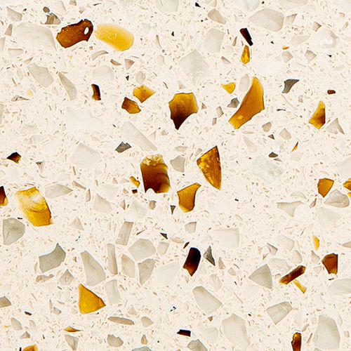 Mocha Recycled Glass Countertop Samples | Curava