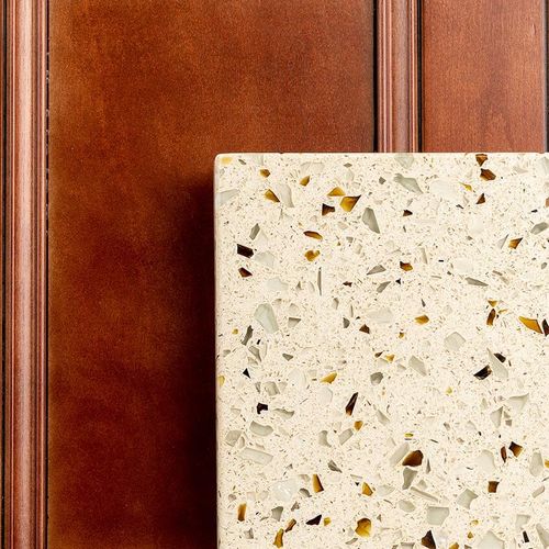 Mocha Recycled Glass Countertop Samples | Curava
