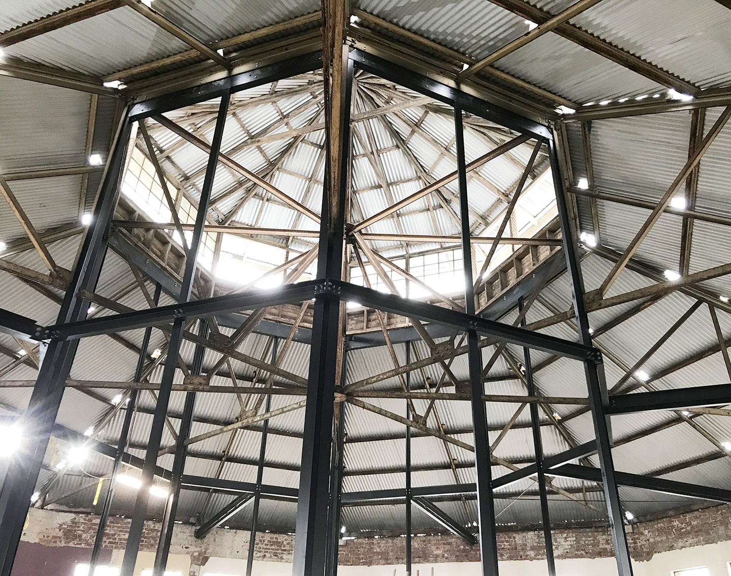 Flexijet 3D | Measurement of Octagonal Steel Structure for Glazing.