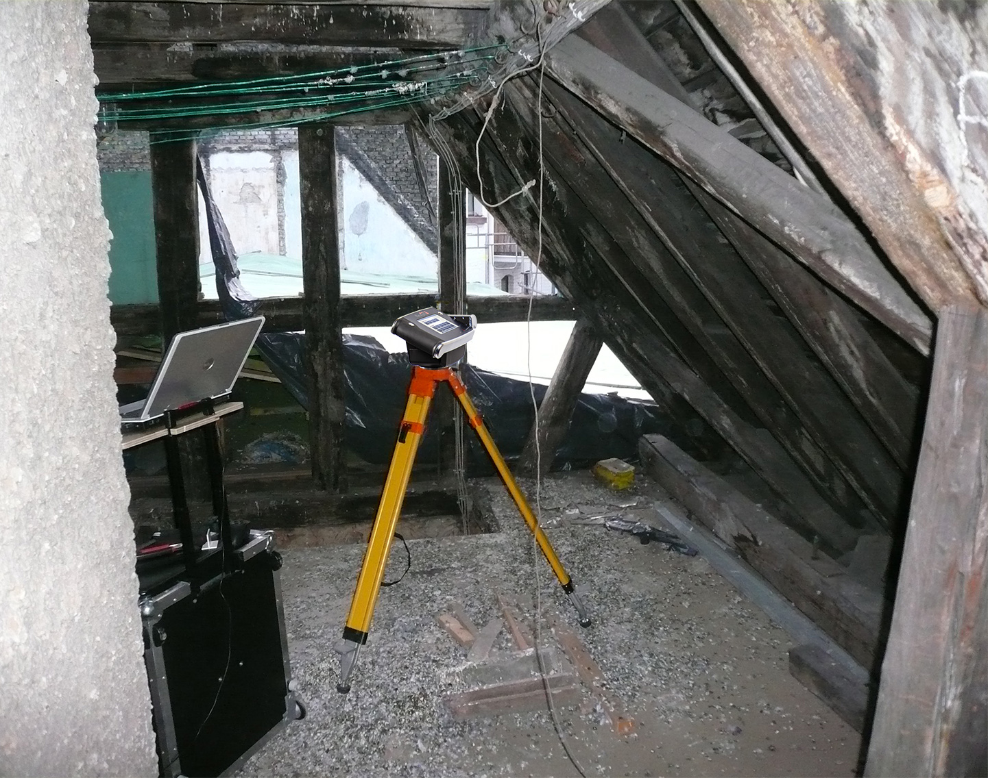 Flexijet 3D | Measurement of a Fire Damaged Roof Truss