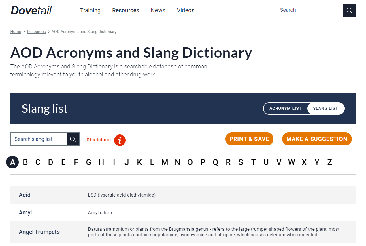 AOD Acronyms and Slang Dictionary - CODE