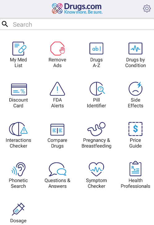 Drugs.Com App (Android, iOS) - CODE