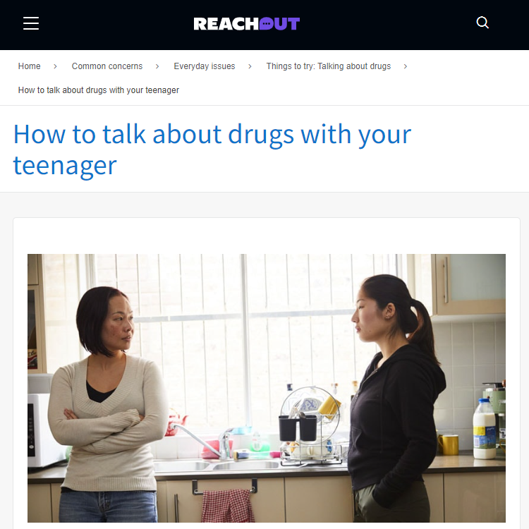 How To Talk About Drugs With Your Teenager Code