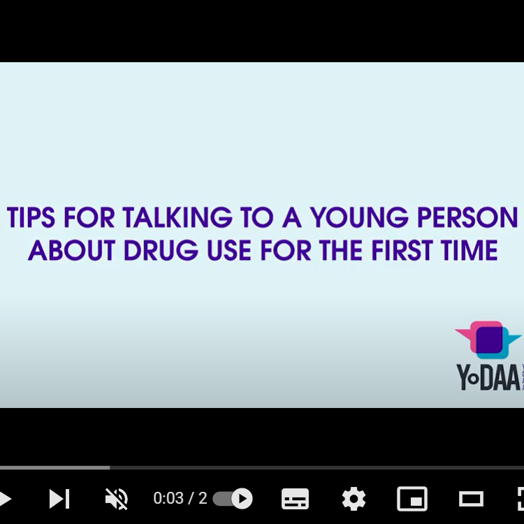 Tips for talking to a young person about drug use for the first time - CODE