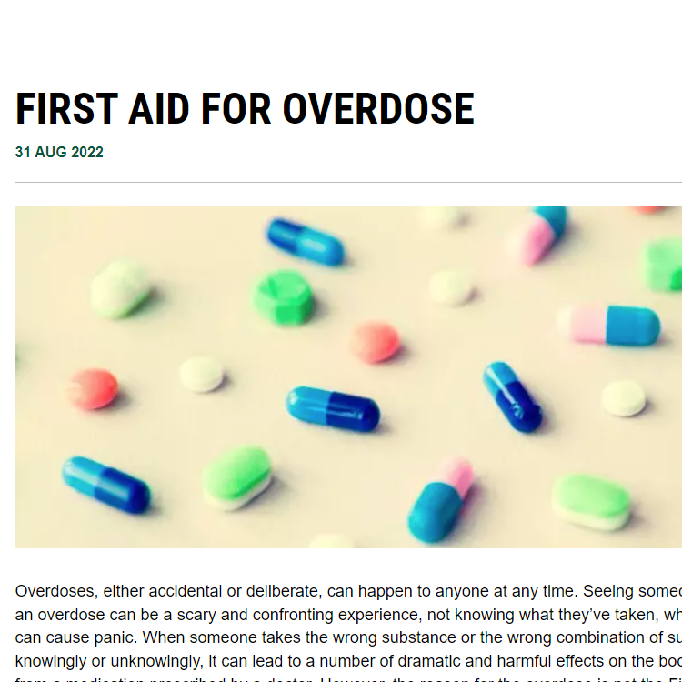First Aid for Overdose - CODE