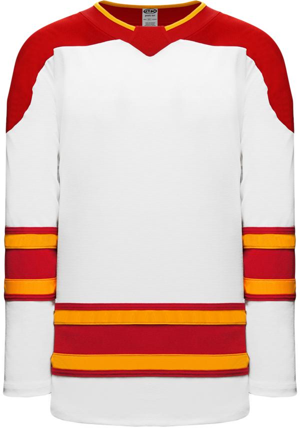 Calgary White - H550B-CAL472B - Custom Hockey Jerseys by Big Stick