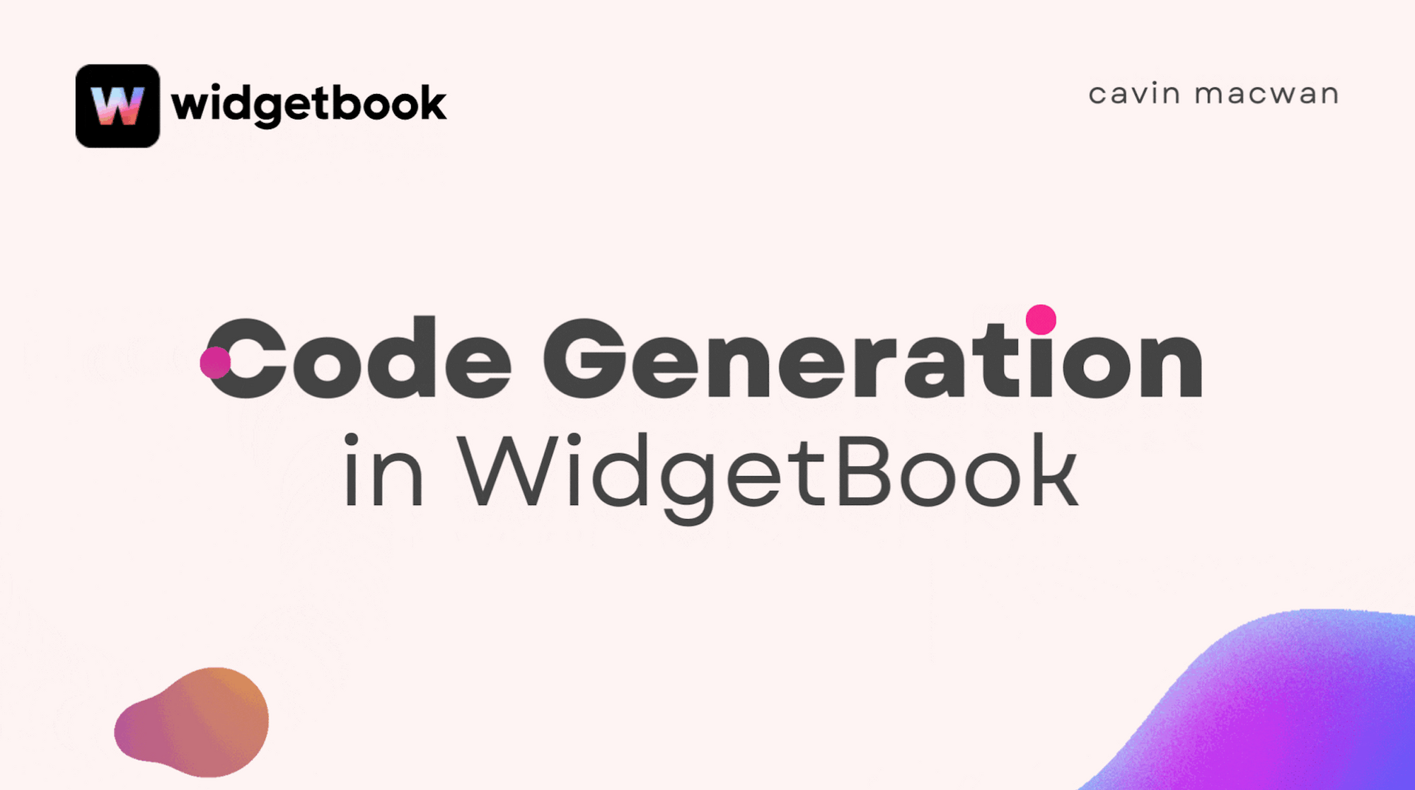 Widgetbook - The Custom Widget Library for Flutter