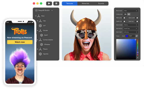 DeepAR: AR face filters for any website or app