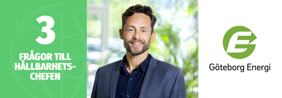 Tre frågor till Eric Zinn på Göteborg Energi