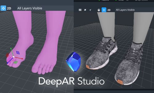 在DeepAR Studio中创建鞋子试穿 👟 - DeepAR