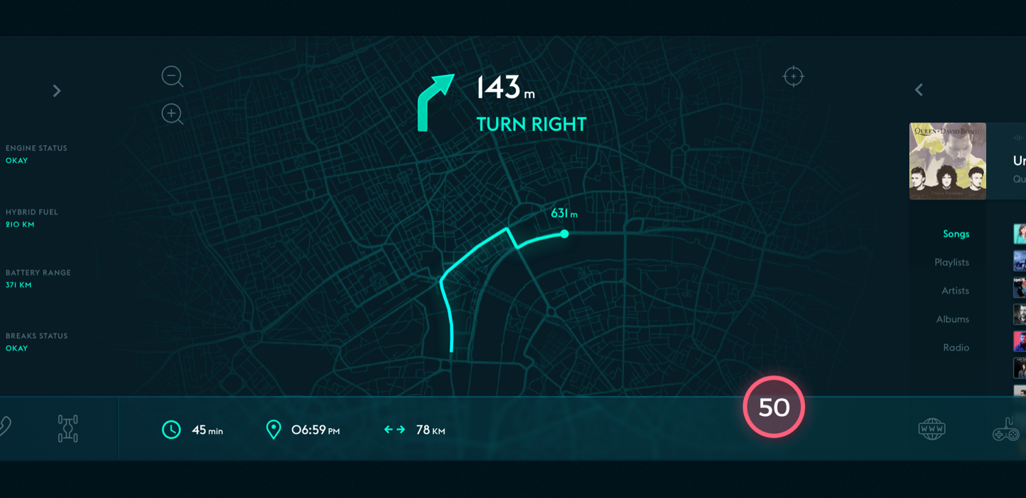 Case Study Car Concept UI | Heartshaped.de