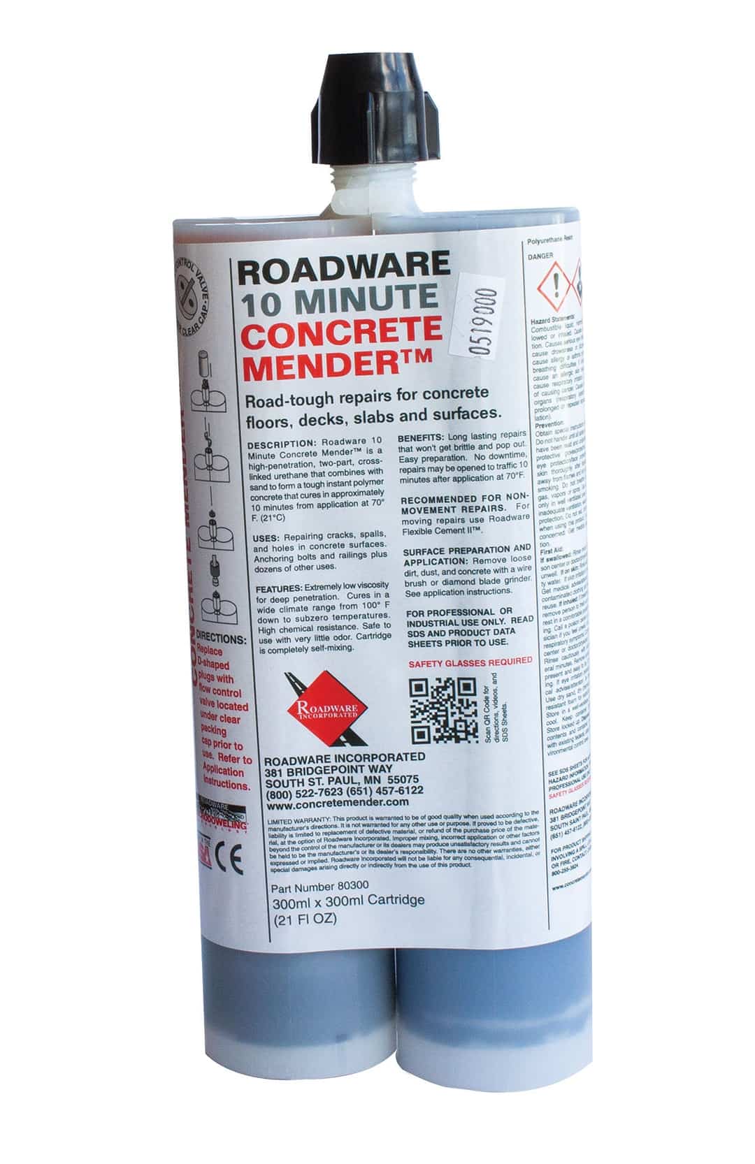 ROADWARE 10 MINUTE CONCRETE MENDER | In Slab Products | Canzac