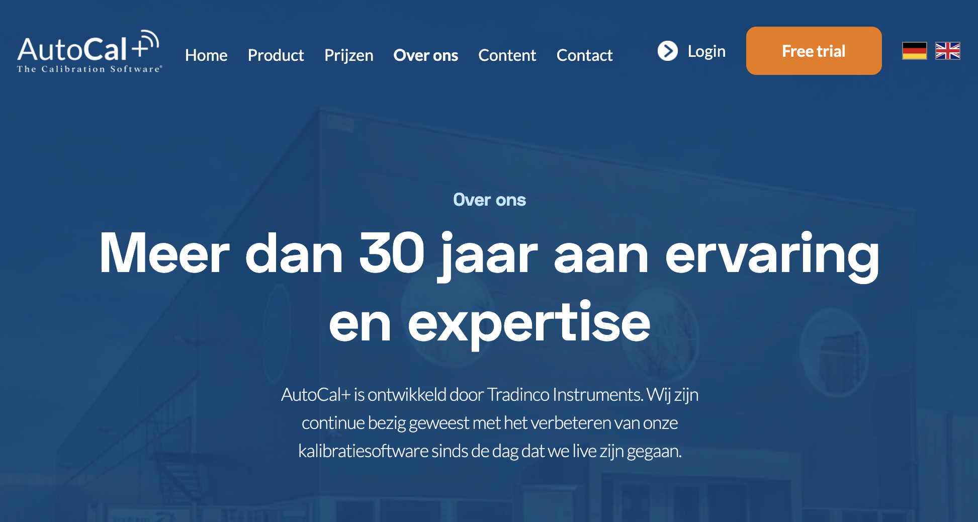 Over ons | AutoCal+ | De totaaloplossing voor kalibreren