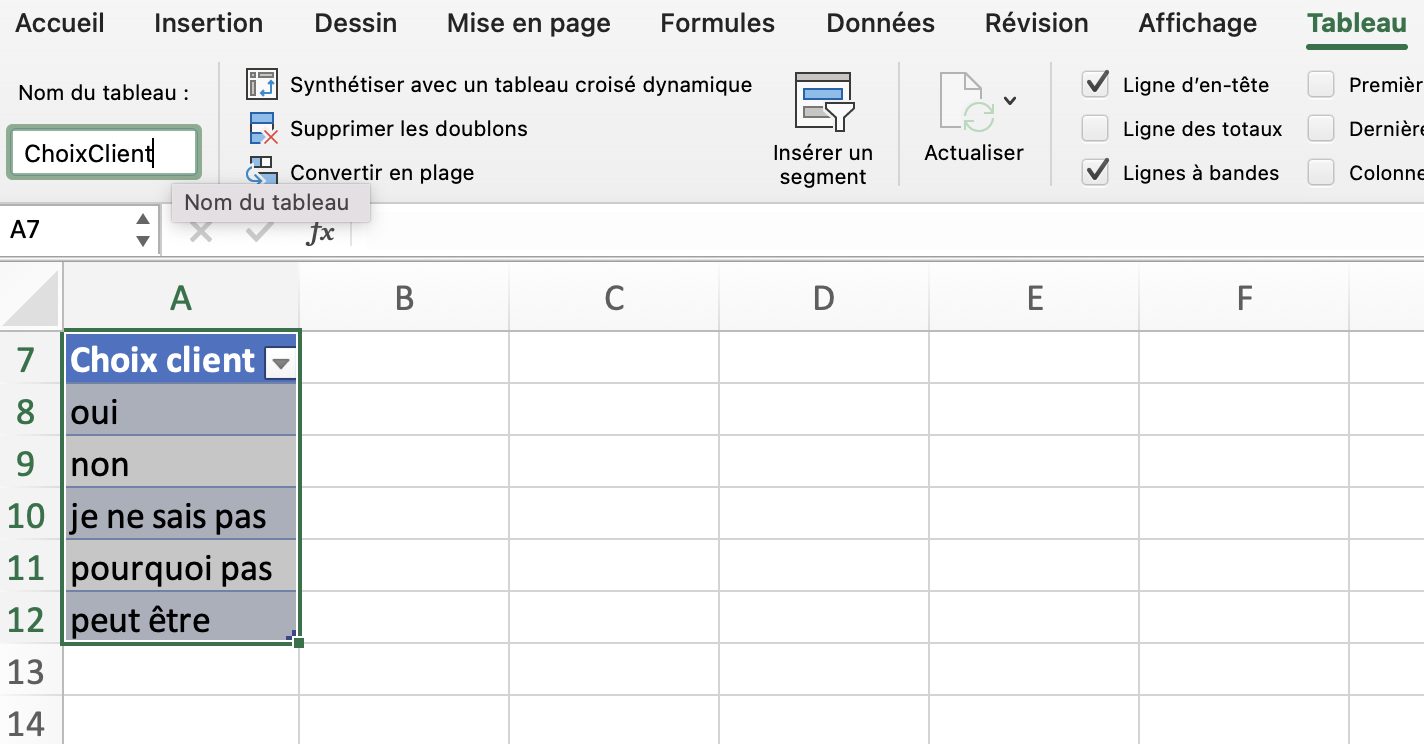 Créer une liste déroulante sur le tableur Excel, tutoriel