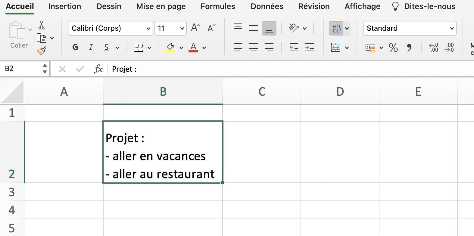 Tutoriel aller à la ligne dans une cellule Excel - Atoria