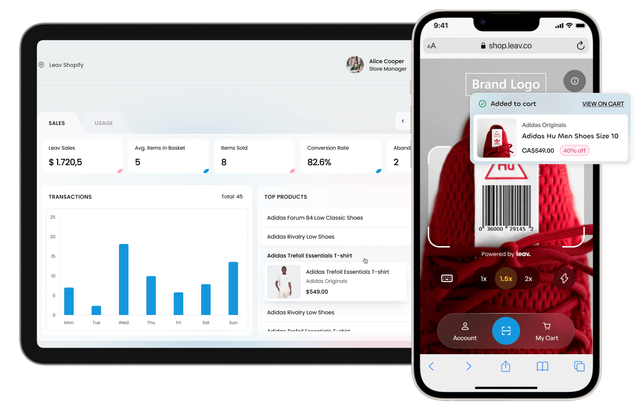 Home | Leav - The most flexible in-store checkout platform