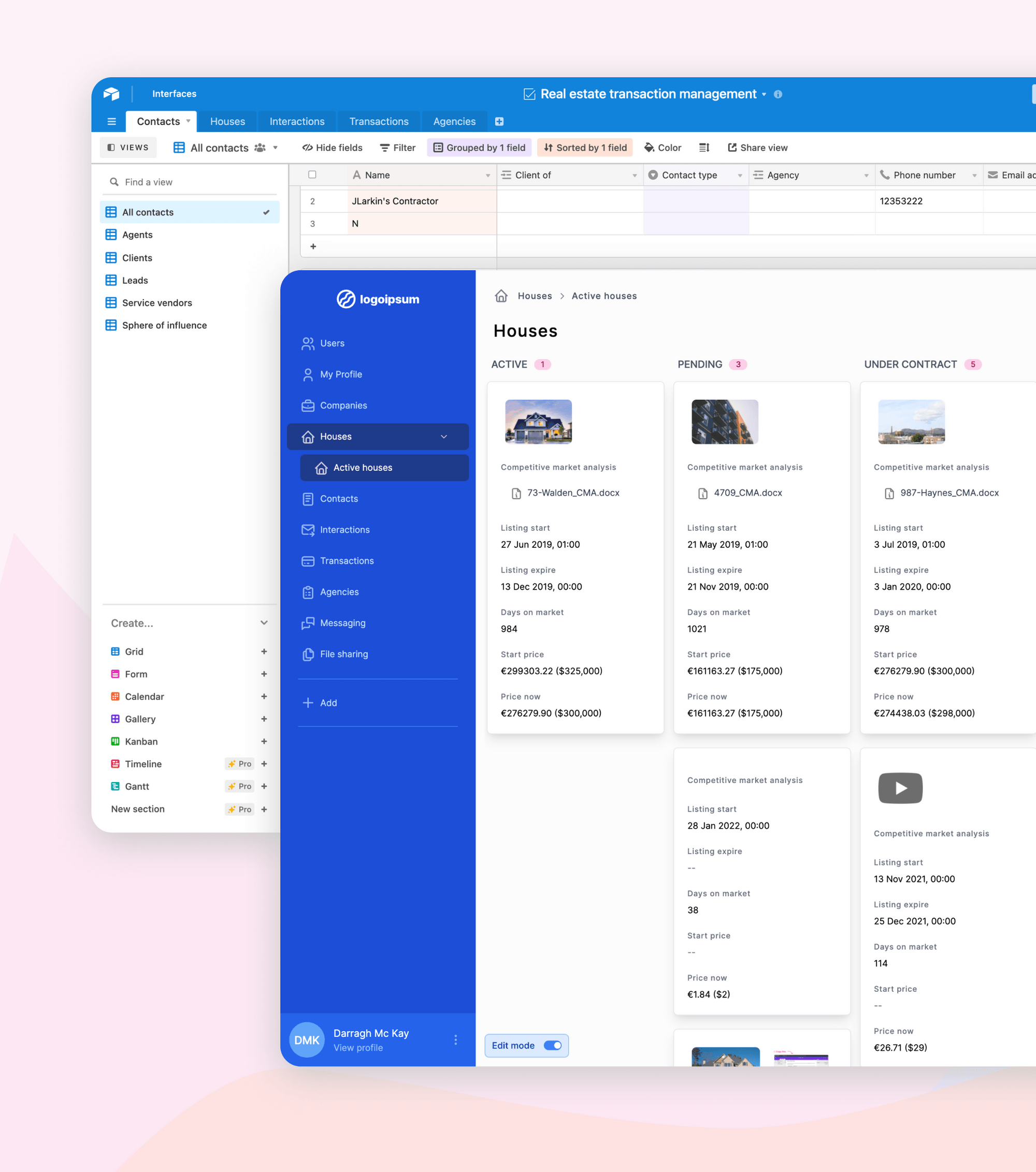 Instantly build an app from your Airtable base without code