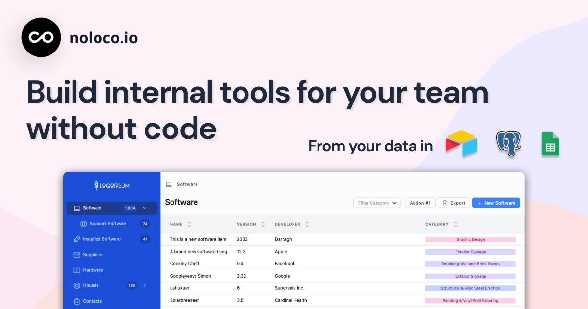 Plans and pricing - Noloco