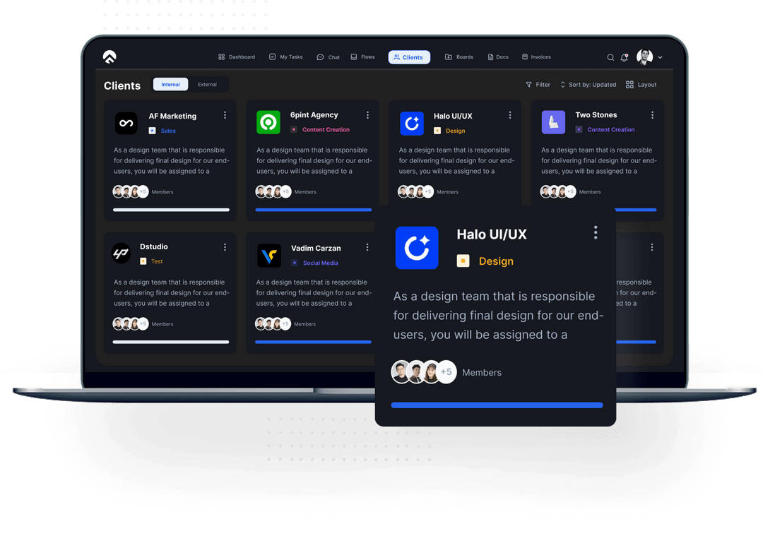 Flozy, a super-app for anyone with clients.