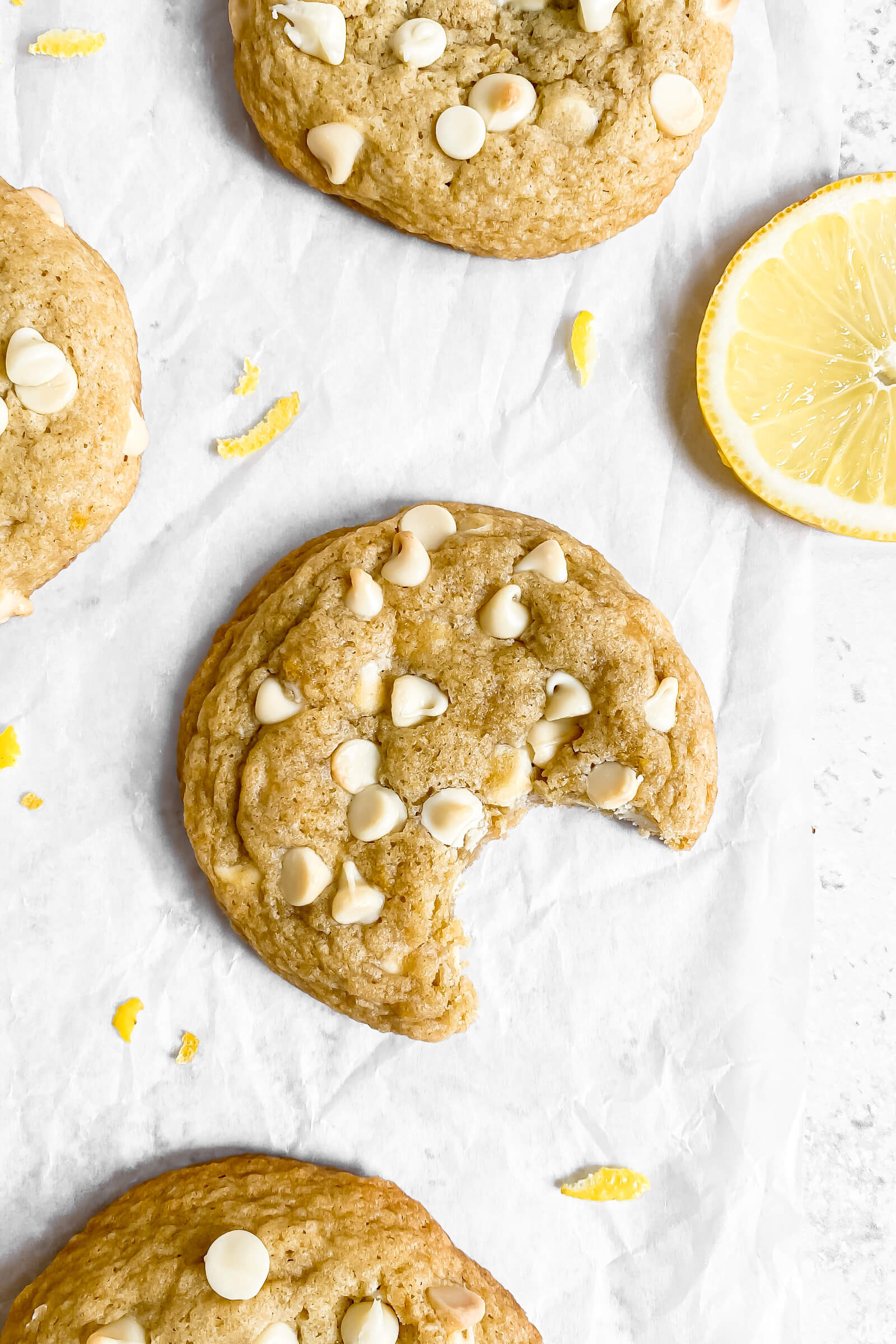 Lemon White Chocolate Chip Cookies