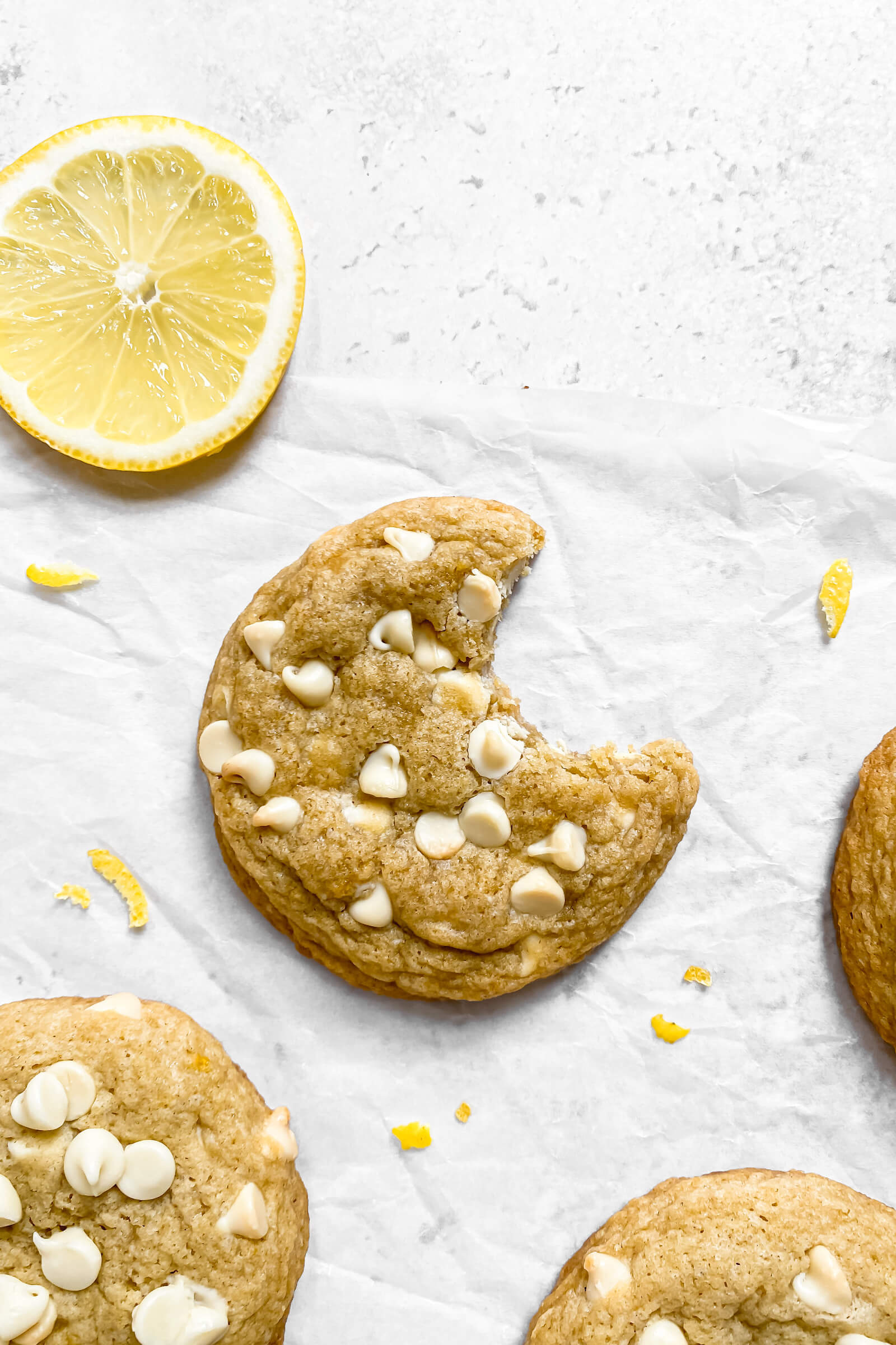 Lemon White Chocolate Chip Cookies