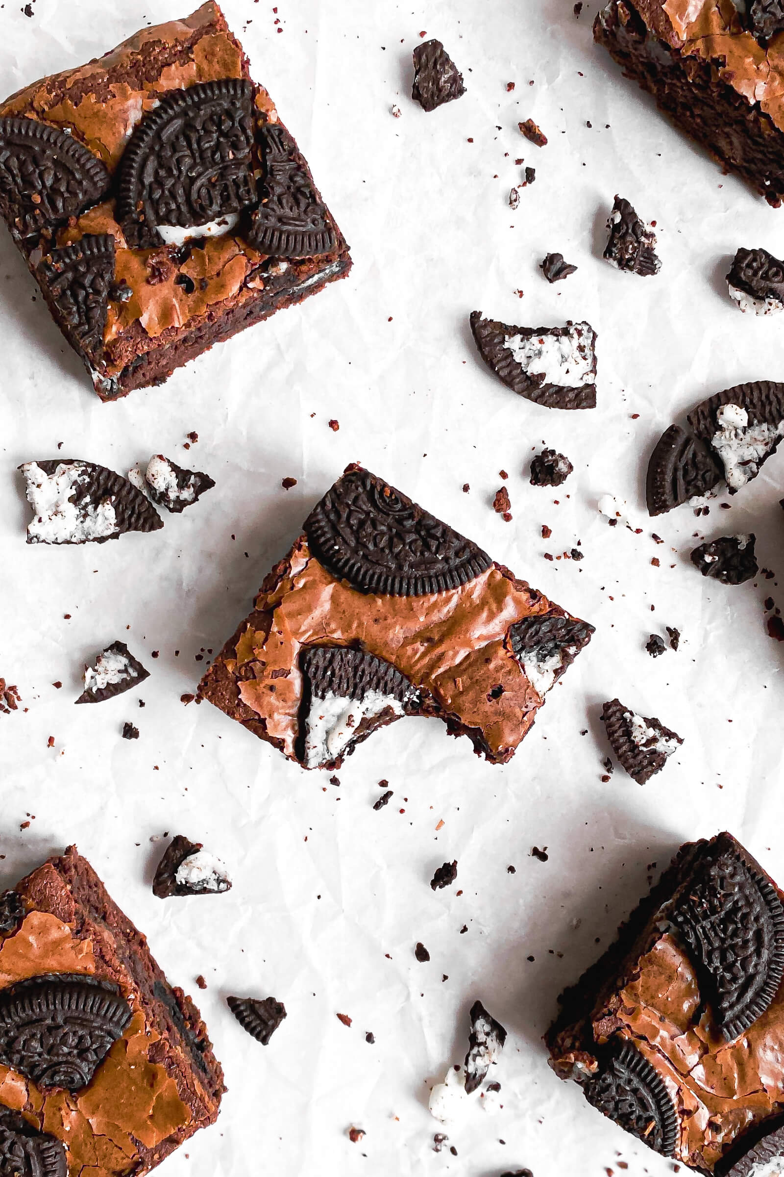 Fudgy Oreo Brownies
