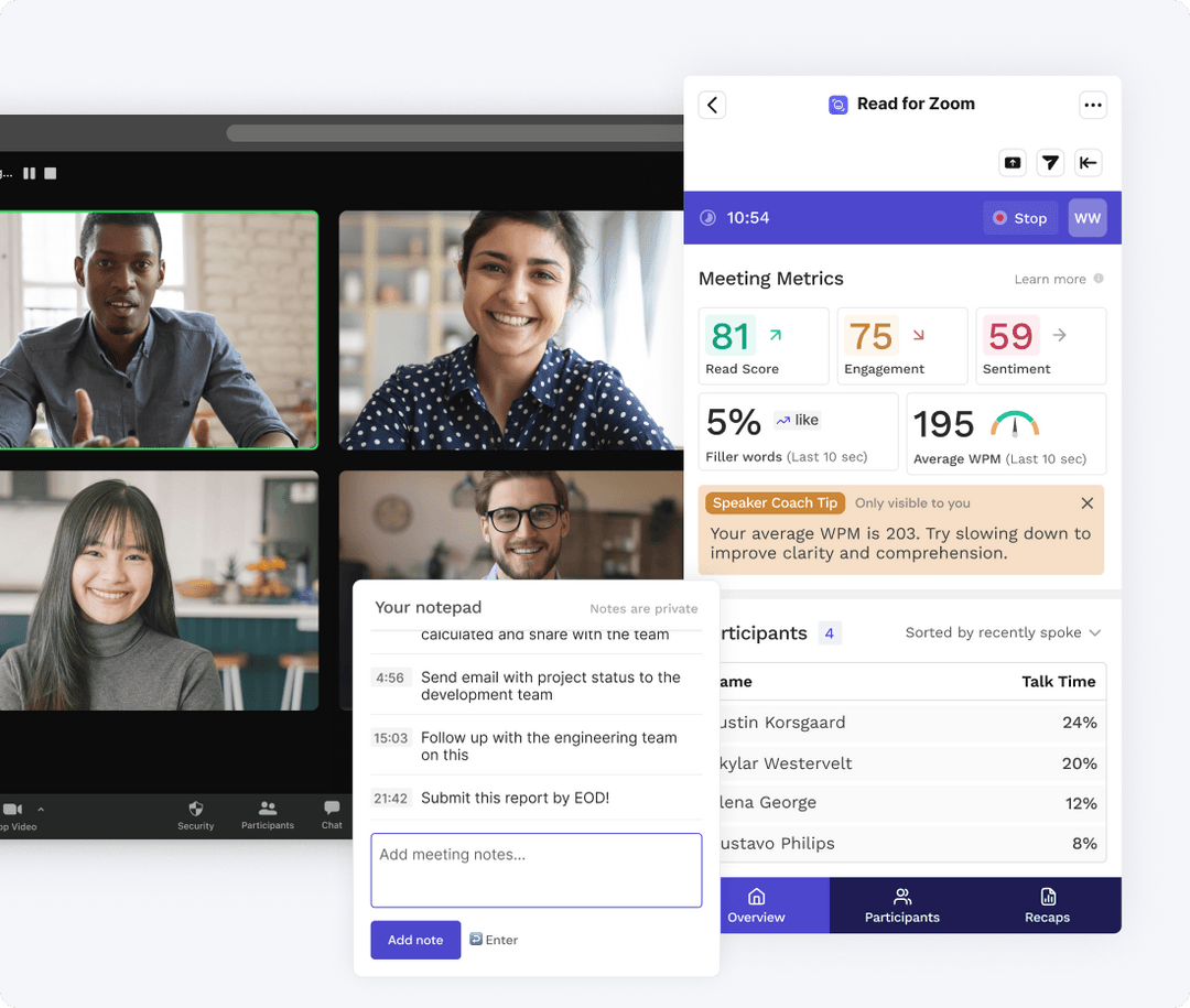 Zoom App for Meeting Navigation, Talk Time, Timer, Analytics | Read