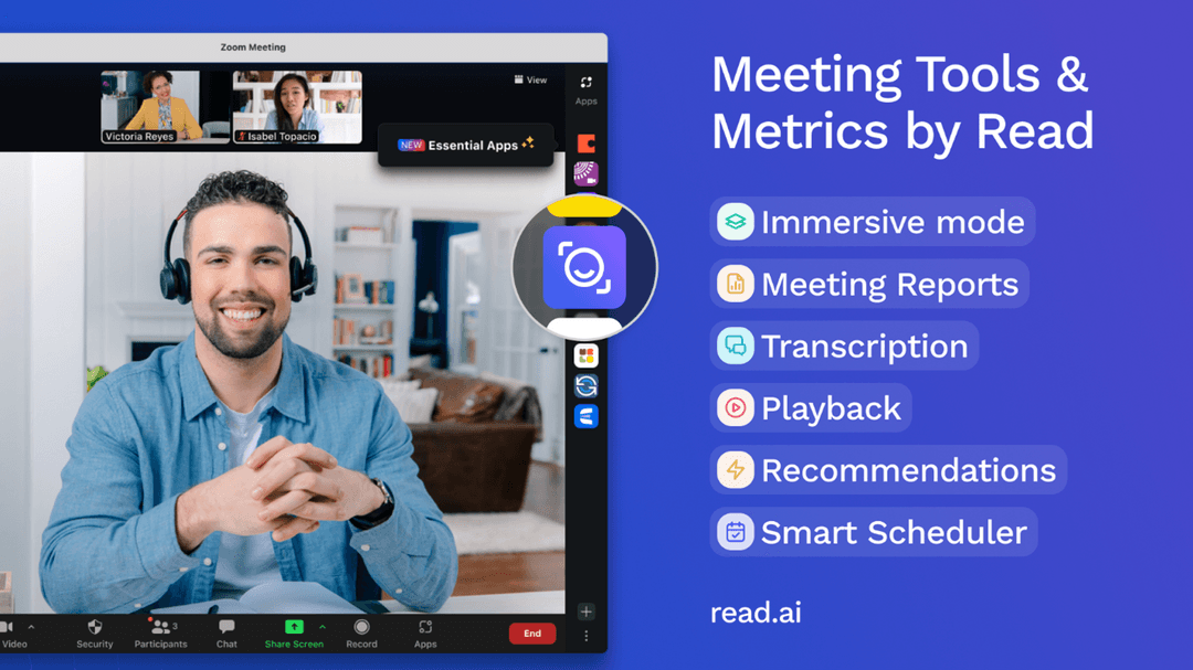 Meeting Metrics & Tools by Read Named to Zoom Curated Essential Apps