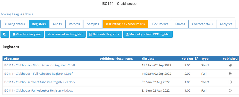 Asbestos Register: Manage & Keep Registers Up to Date