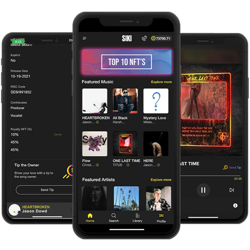 SIKI - Crypto/NFT Media Streaming