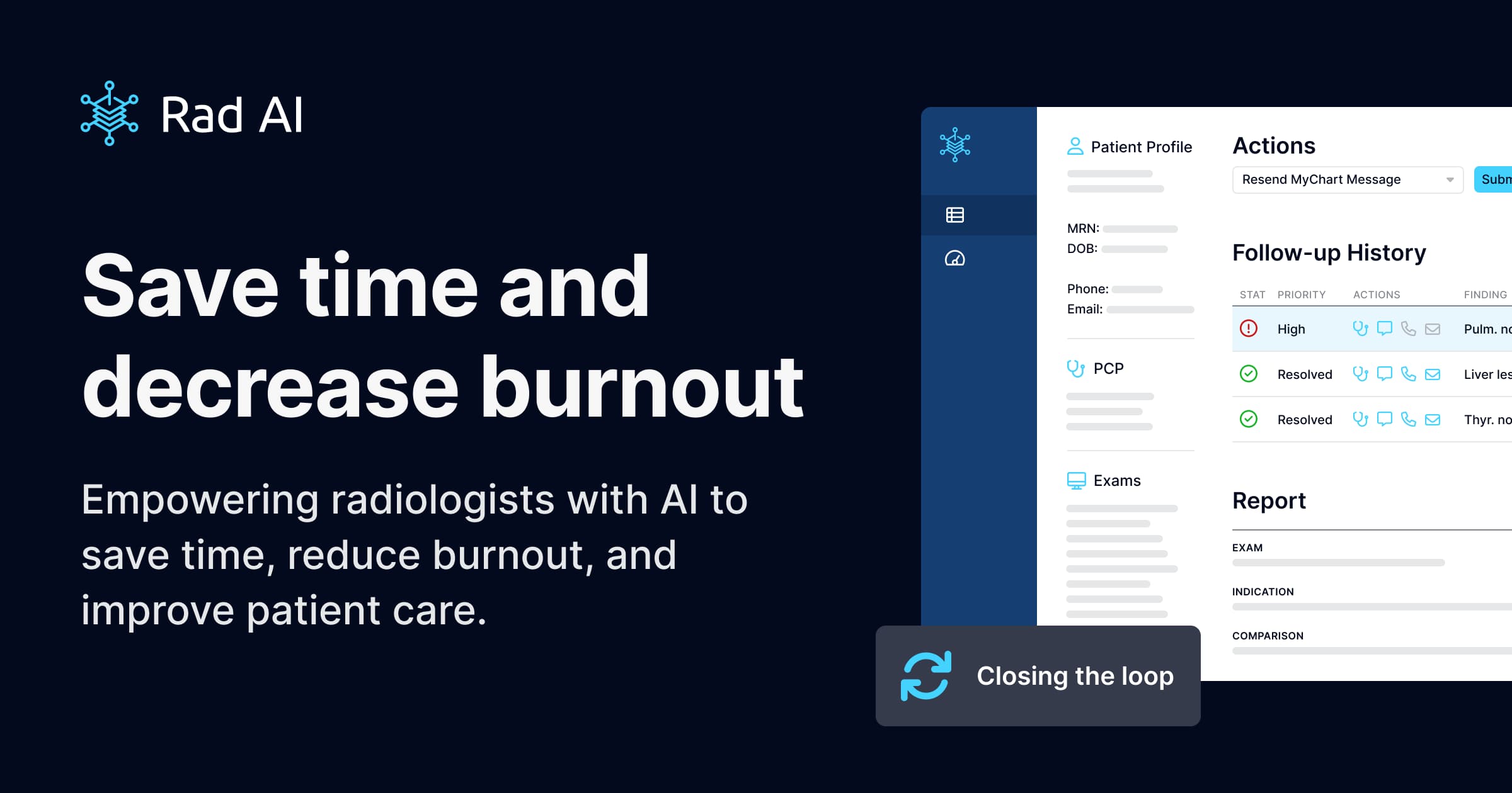 Rad AI | Save Time and Decrease Burnout Using Artificial Intelligence