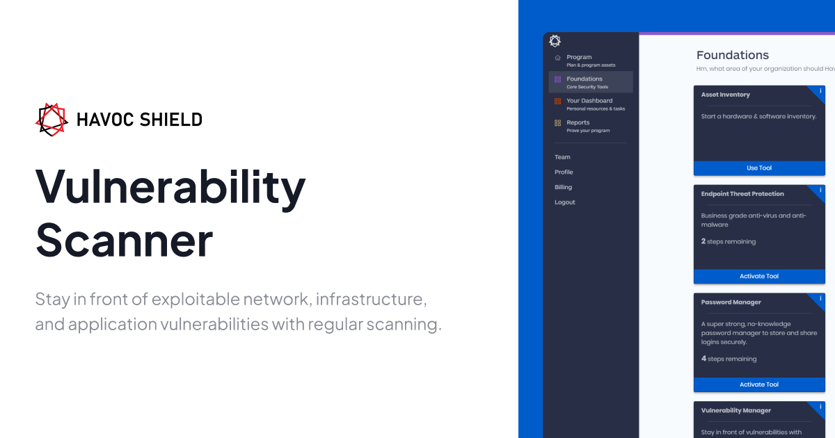 Vulnerability Scanner - Havoc Shield