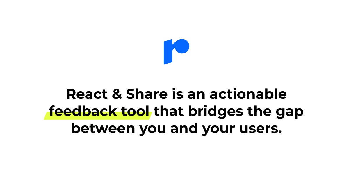 React & Share | Website Improvement Tools