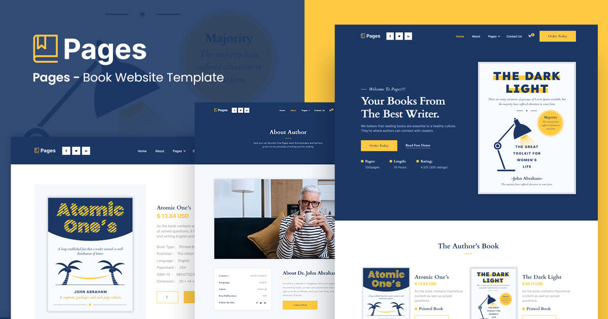 Pages - Webflow Ecommerce website template