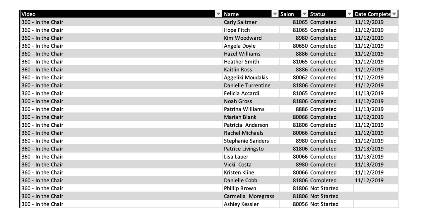 How to export reports