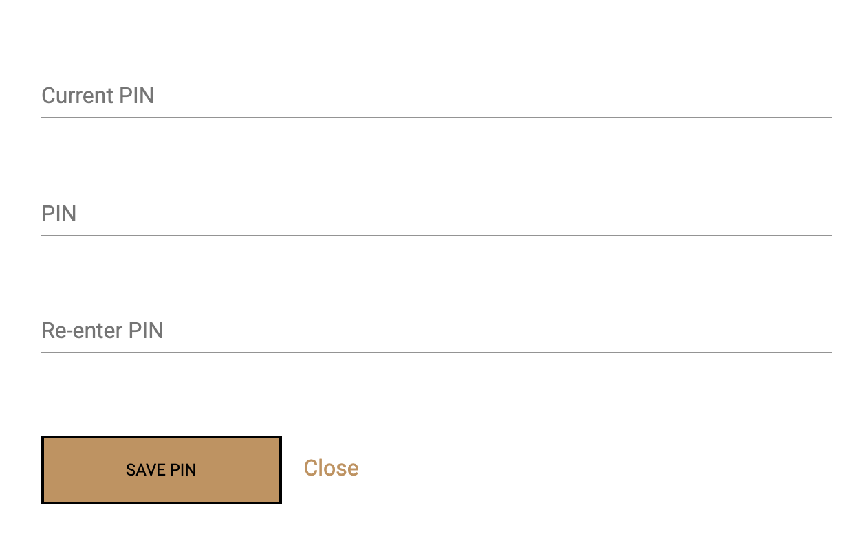 How to change your login PIN